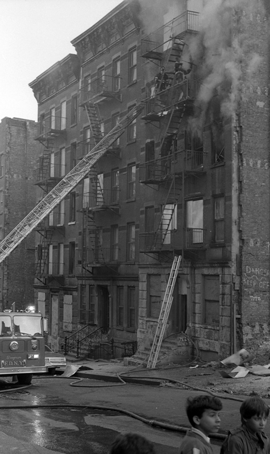 Steve Bryant's Picture of the Day: Tenement Fire in Spanish Harlem, 1984