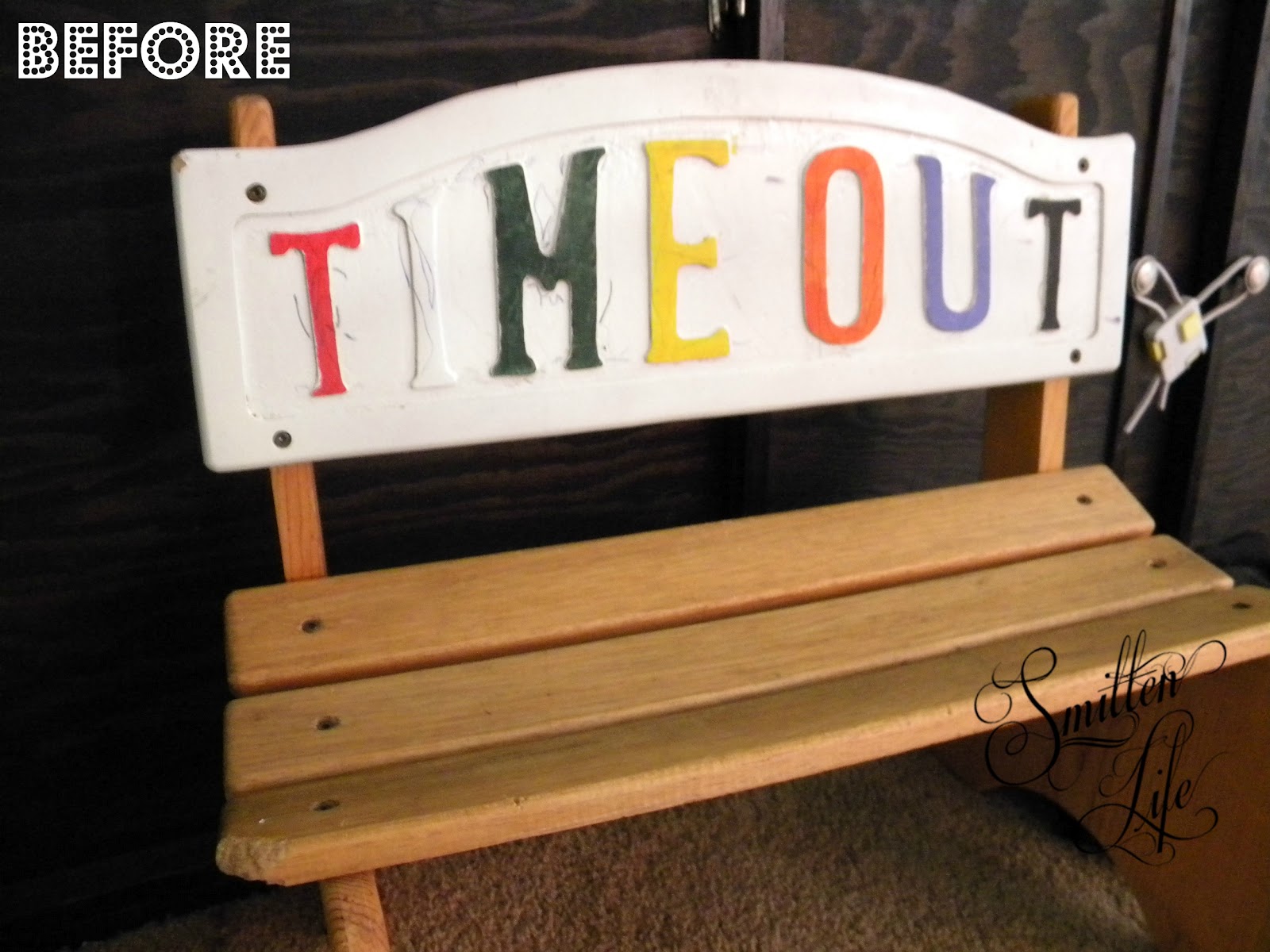 Crafting Kills: Thrift Store Revamp: Timeout Bench