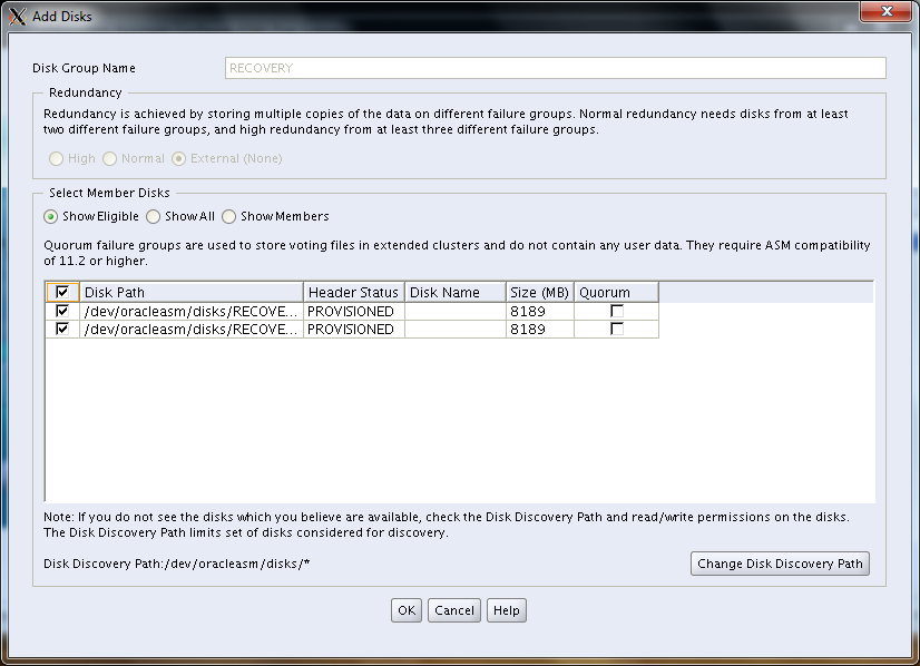 Mete Karar S Weblog Adding New Disks To An Existing Asm Disk Group