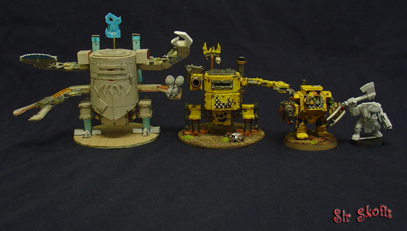 Sir Skofis's Workshop: Cardboard scratch built Ork Deff Dread