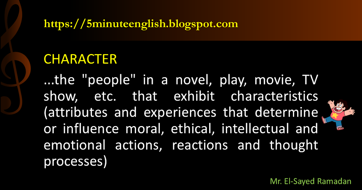 Elements of Drama : Character - EnglishLanguageSpecialists