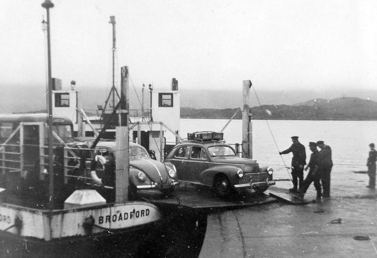 Tour Scotland: Old Photograph Ferry Portree Isle Of Skye Scotland