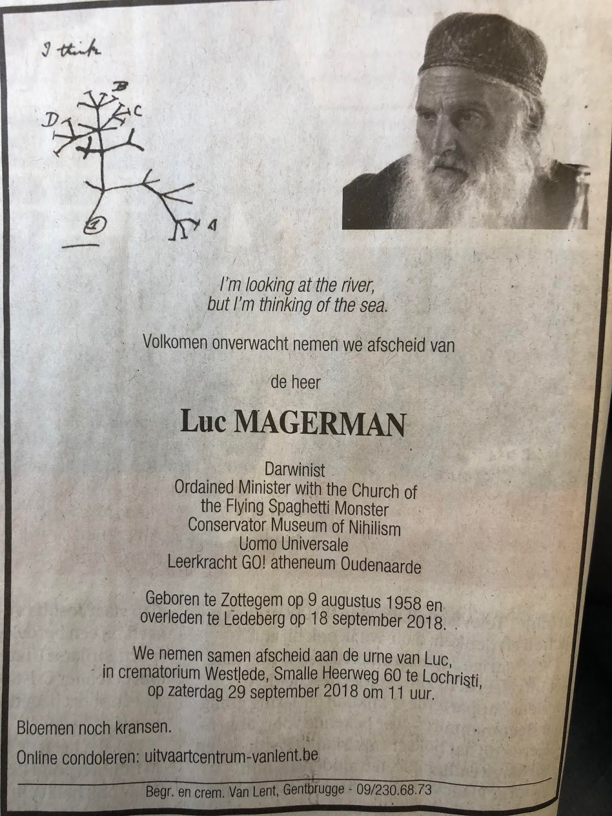 The Beret Project: Luc Magerman, 'Chechiaista'