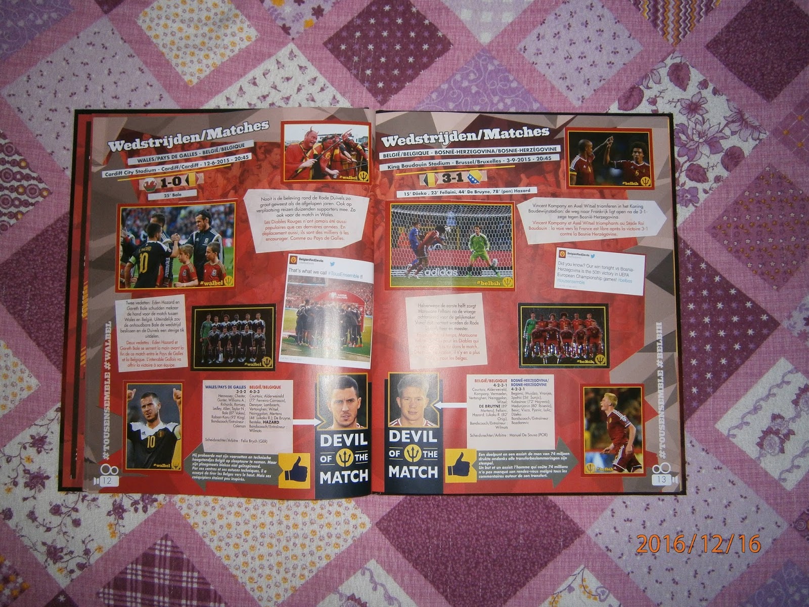 Collezionista Panini: Belgian Red Devils 2016 - #Tousenfrance - Panini ...