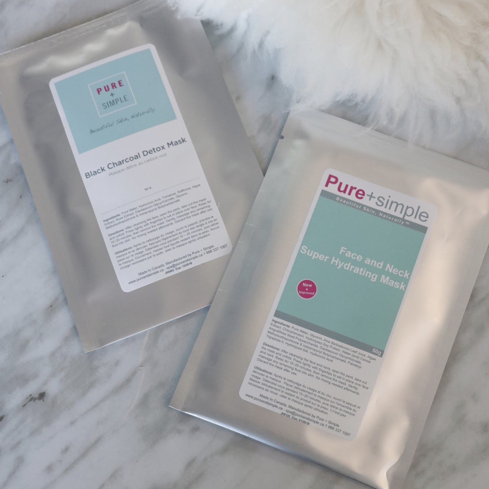 Classy on the Run: Pure + Simple Sheet Masks