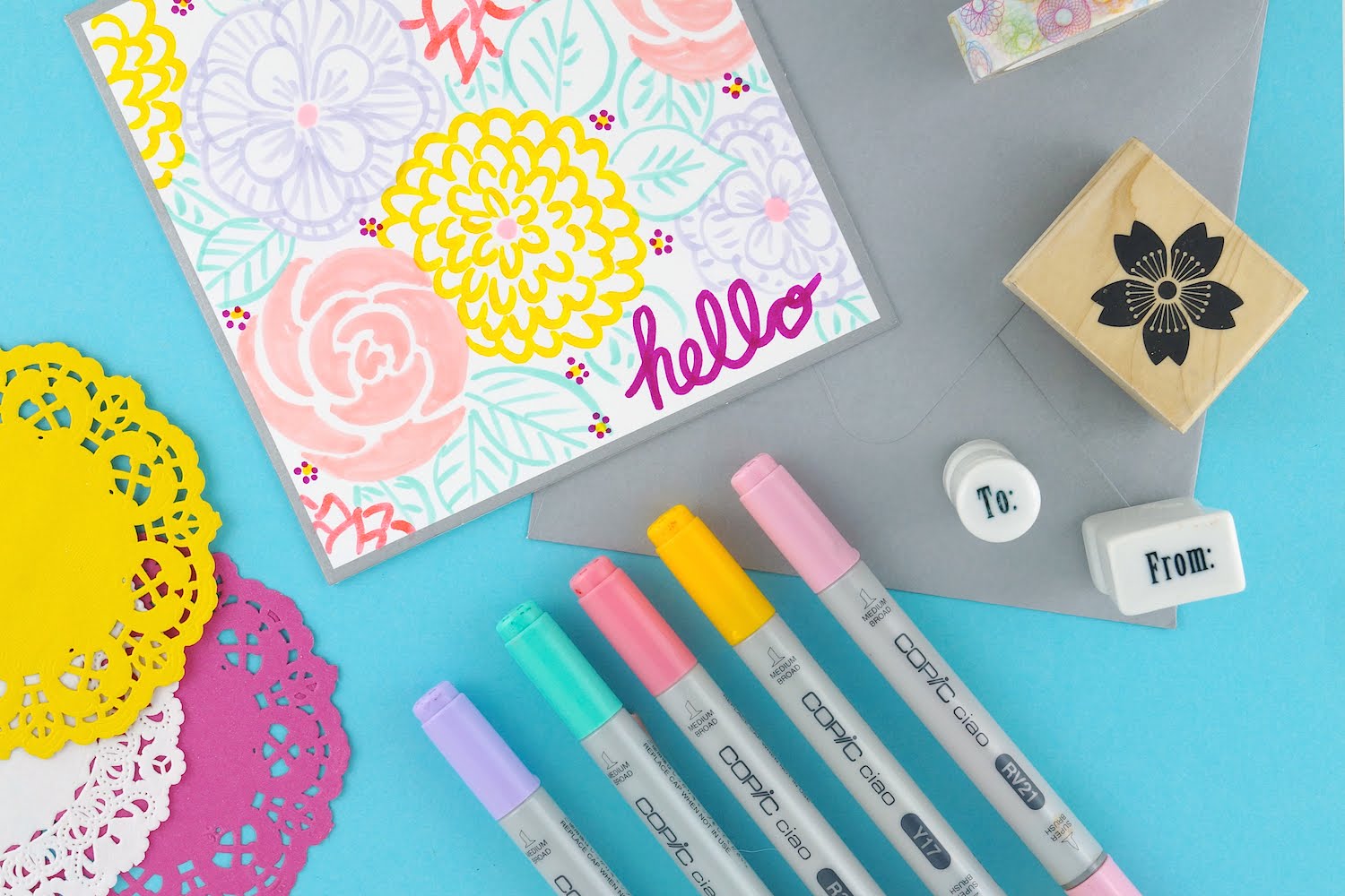 Omiyage Blogs: The Pretty Postal Floral Swap