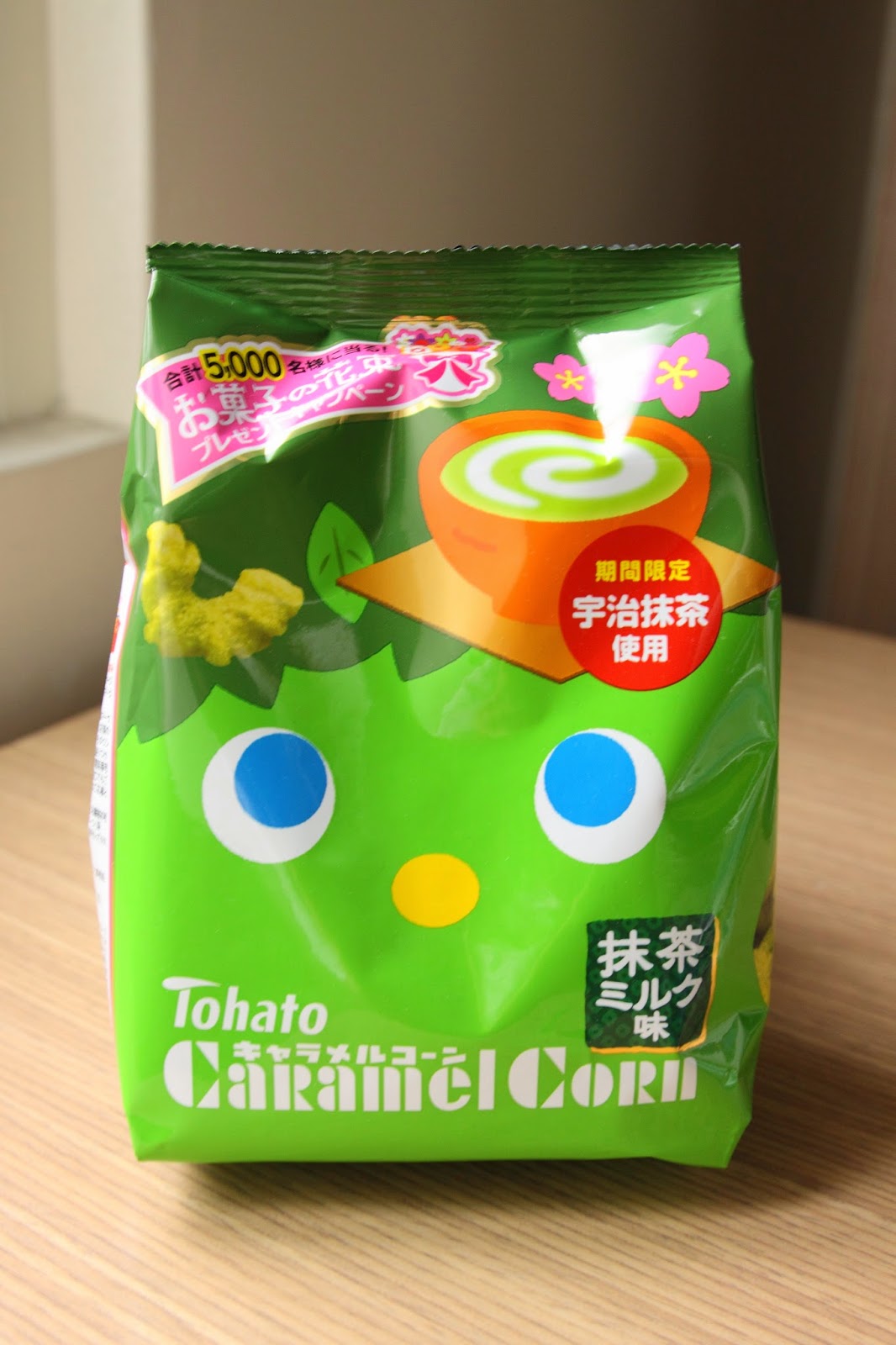 Maccha & Dot dot: Tohato Caramel Corn Matcha Milk 東鳩 焦糖玉米脆果-抹茶牛奶 キャラメル ...