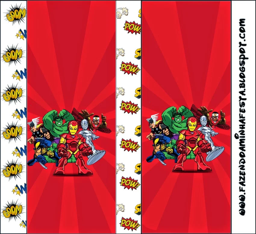 Marvel Superheroe Squad: Free Printable Candy Bar Labels. - Oh My ...