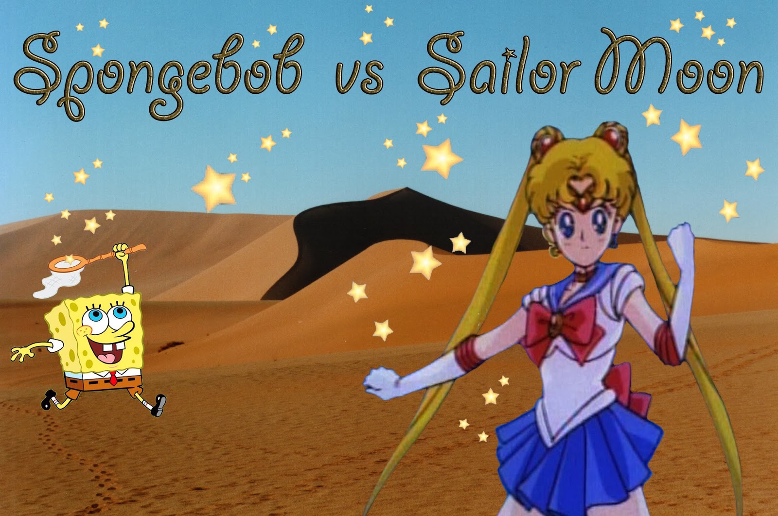Graphic Design by Carmel Swanson: Spongebob vs. Sailor Moon