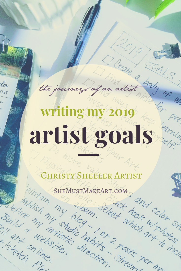 She Must Make Art : Writing My 2019 Artist Goals
