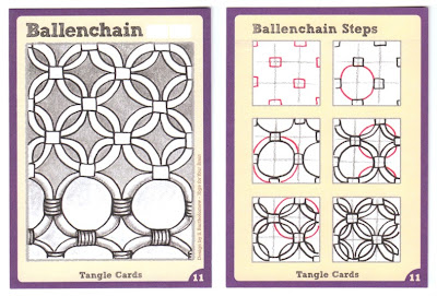 MainelyTangles: Tangle Card Challenge #3 - Ballenchain