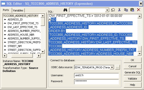 Informatica: Source Qualifier Transformation.
