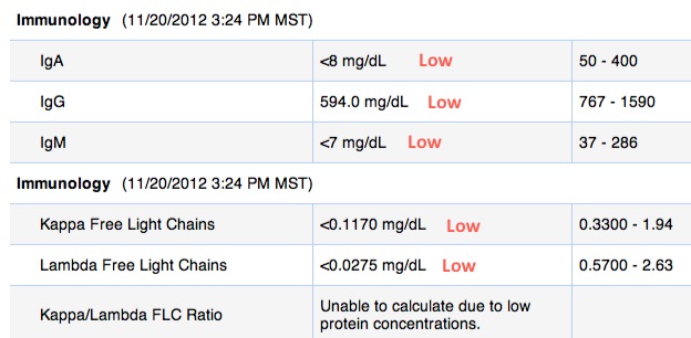 jm's Adventure with Multiple Myeloma: Lab Values from 2nd Opinion Mayo ...