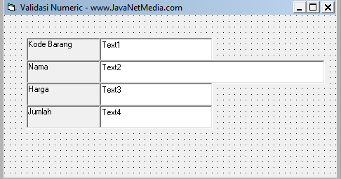 Cara Textbox Hanya Dapat Diisi Angka Pada Vb 6.0 - TUTORIAL VB.NET DAN VB 6.0
