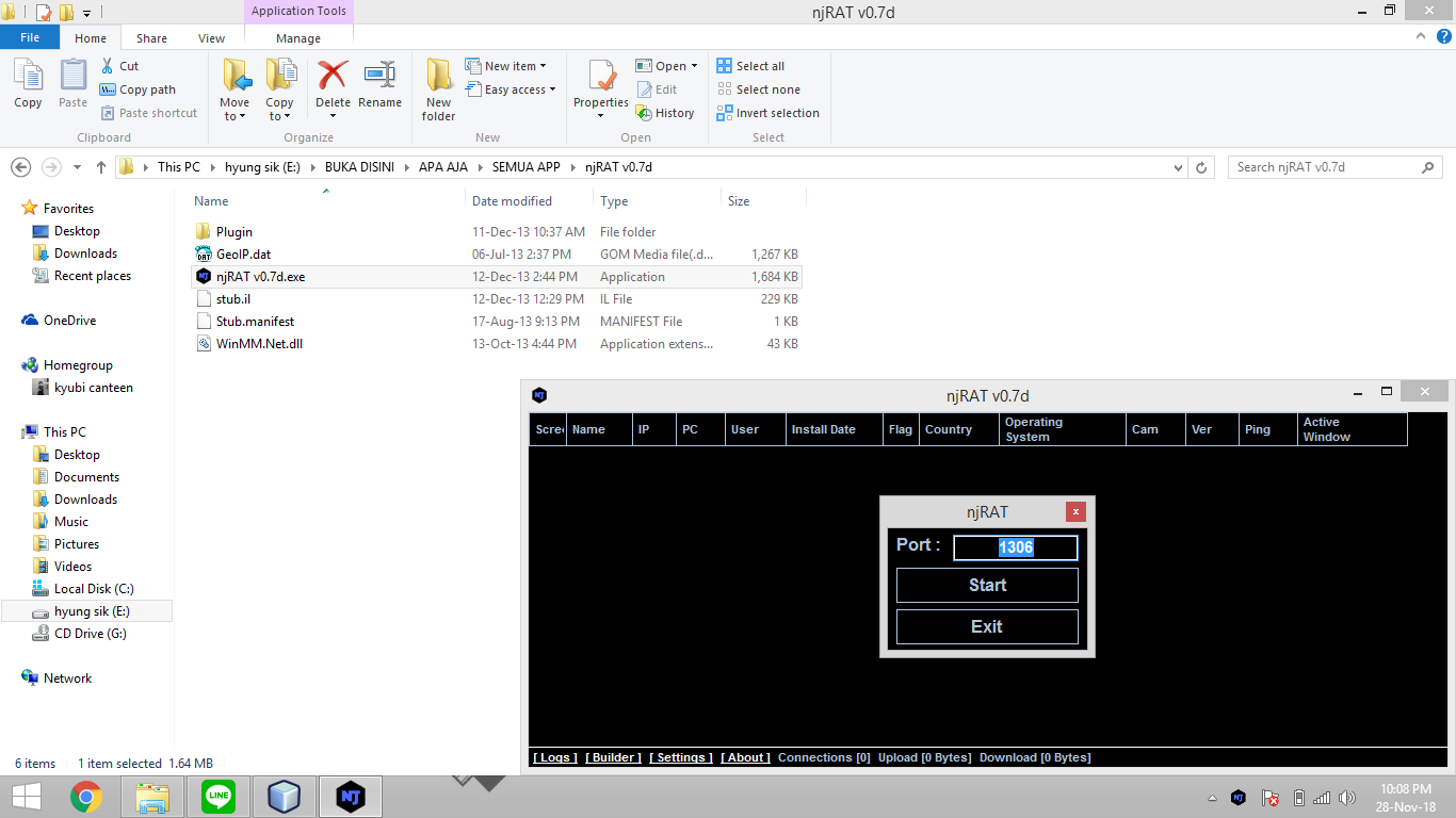 How to Hack a Computer Remotely using njRAT