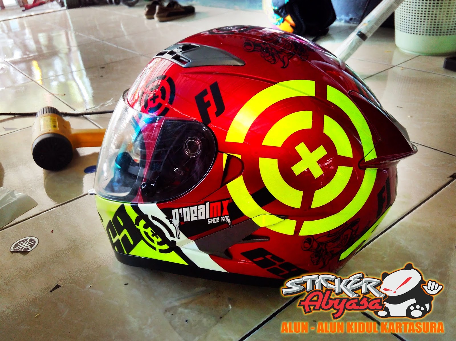 Cutting Sticker Helm Kyt | Sticker Helm Keren