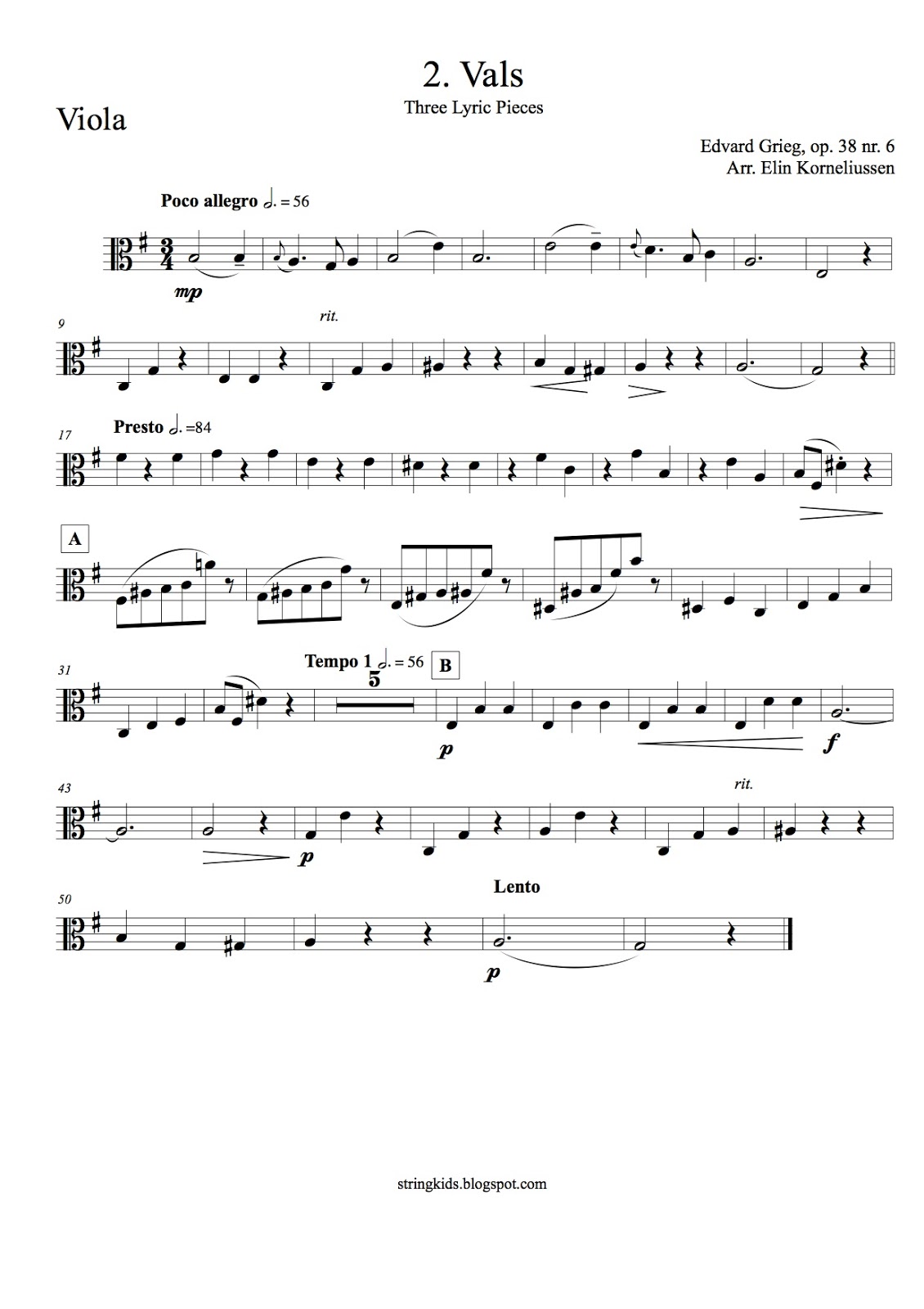 String Kids Orchestra: Grieg: Three Lyric Pieces – 2. Vals