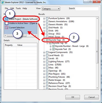 Ideate Solutions: Ideate Explorer for Revit - Auditing Key Notes