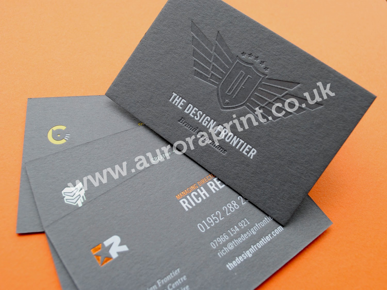 Hot Foil Business Cards by Auroraprint