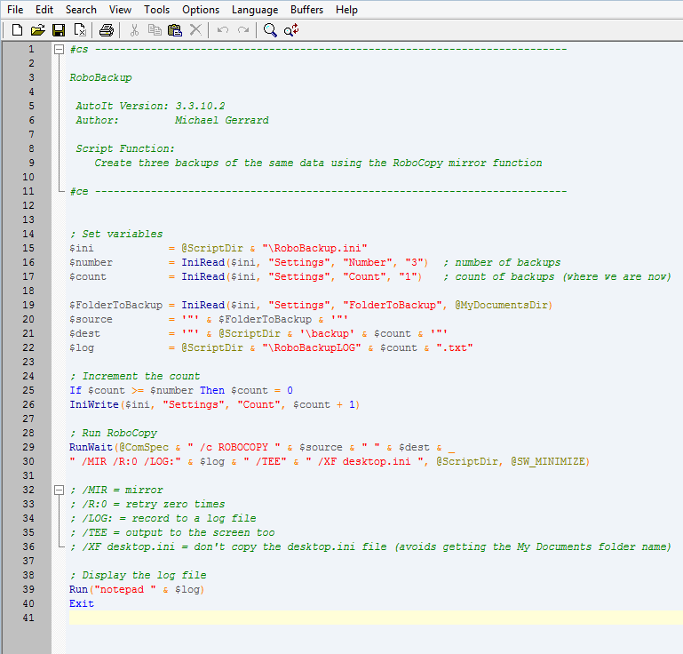Michaels Techblog Robocopy Backup And File Synchronisation Part 2