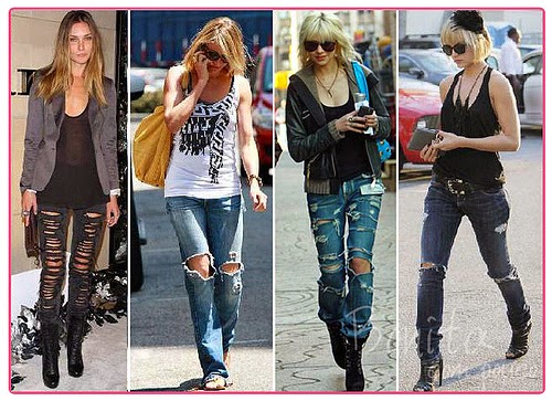 Típica Garota: Looks com jeans rasgado