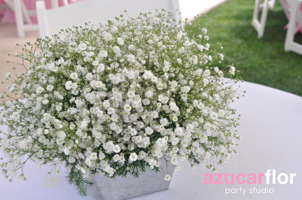 Flor nube, Mesas de boda, Centros de mesa para boda