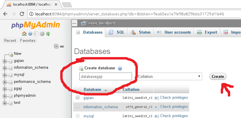 Cara Mudah dan Cepat Membuat Database di PhpMyadmine