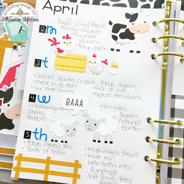 Doodlebug Design Inc Blog: Down On The Farm | Planner Pages with Jomelle