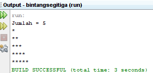 GRAFIKA KOMPUTER: MEMBUAT SEGITIGA BINTANG DENGAN JAVA