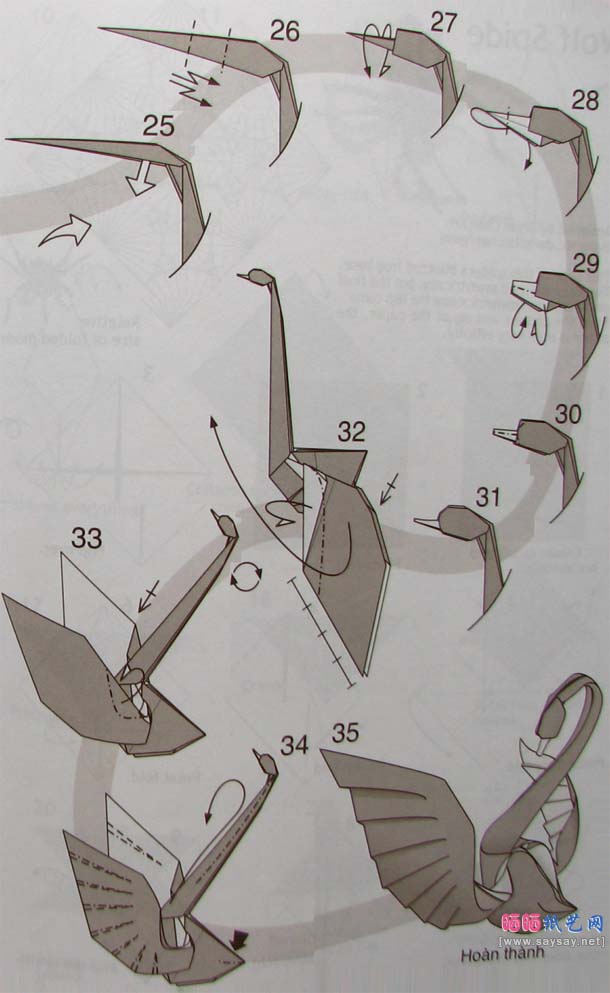 Tutorial How to Make Goose Origami