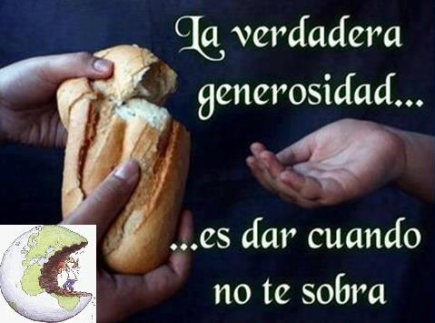 Frases con imágenes : La verdadera generosidad ... es dar cuando no te ...