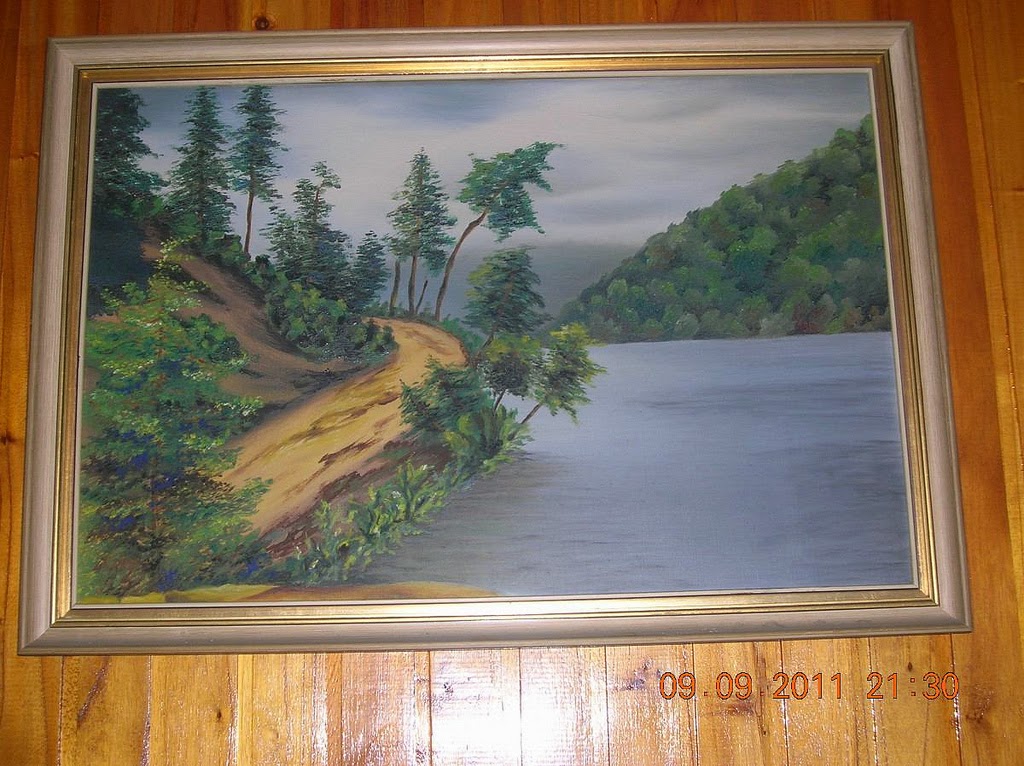 MIS CUADROS: ELENA RINALDI ( 1926 - 1997 ) - ÓLEO - " PAISAJE COSTERO I ...