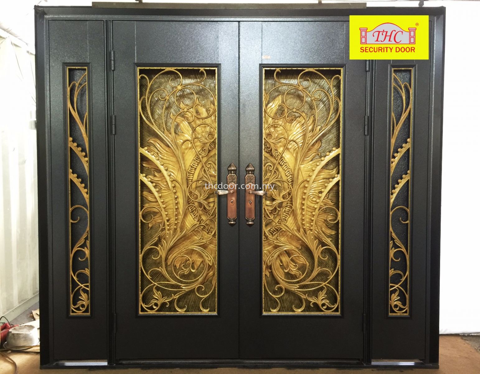 Thc Security Door Perak Aa9 Double Layer Alloy Grille 9ft W X 7ft H