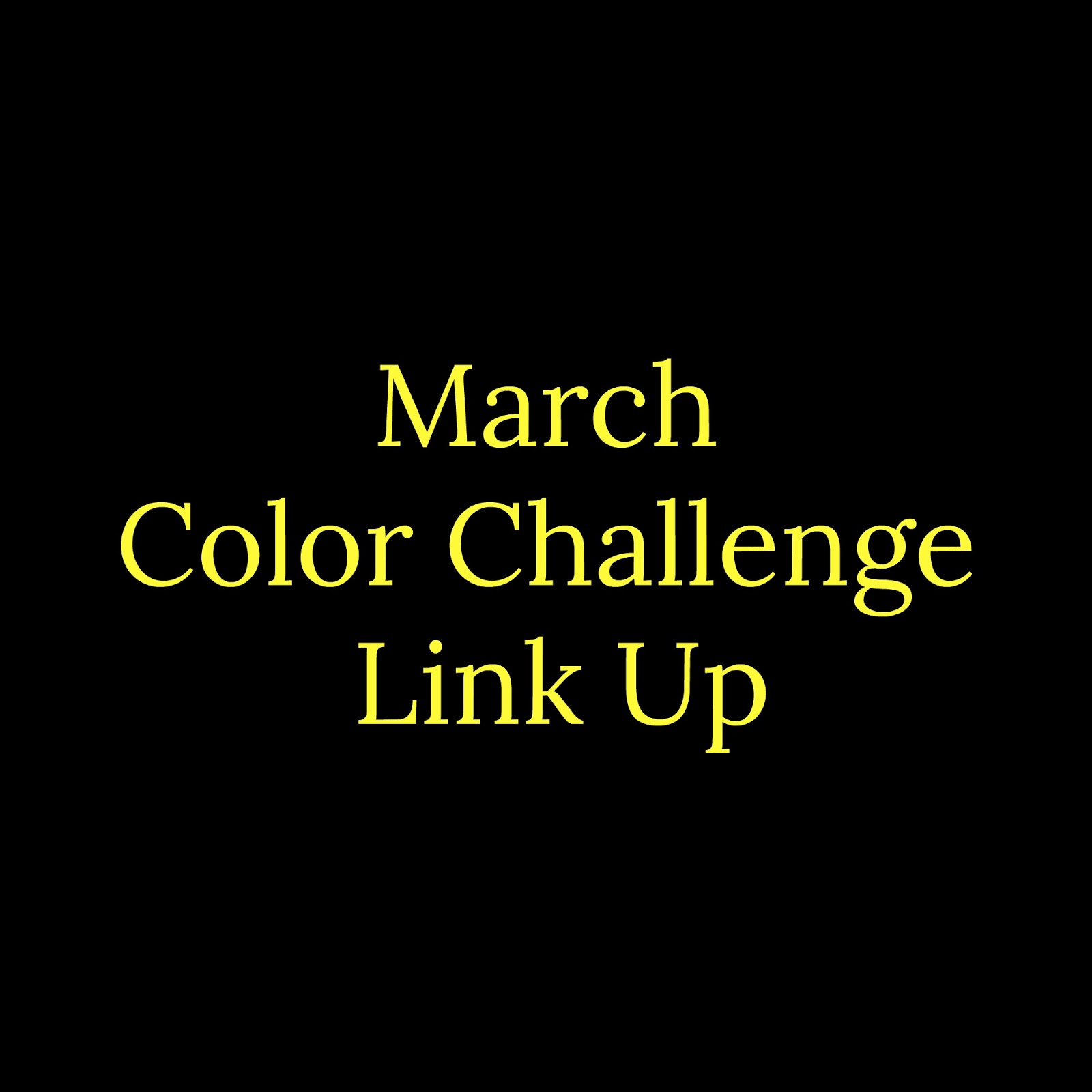 Patterns By Jen: March Color Challenge Link Up