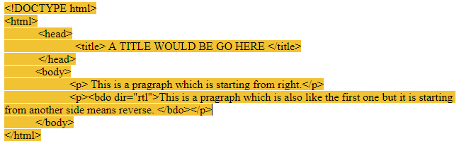 bdi and bdo tag of HTML - MdMaheebHossen