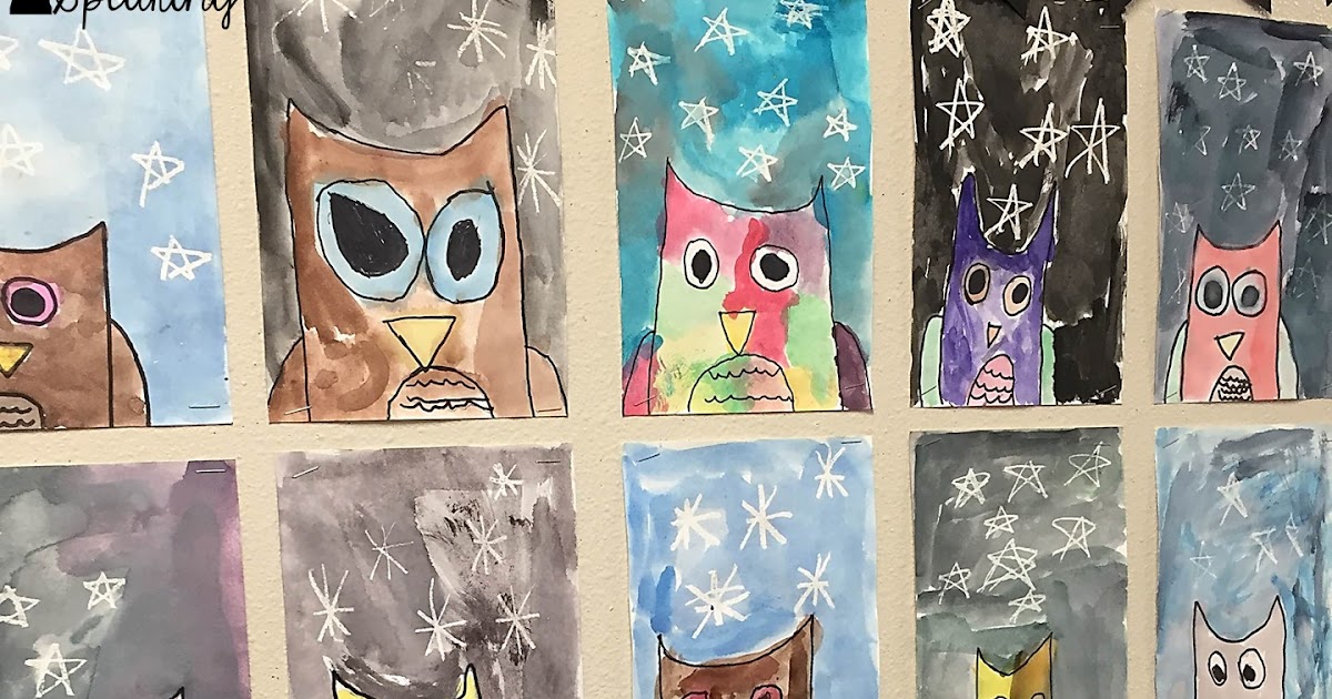 Owls at Night {A Directed Drawing} | Primarily Speaking