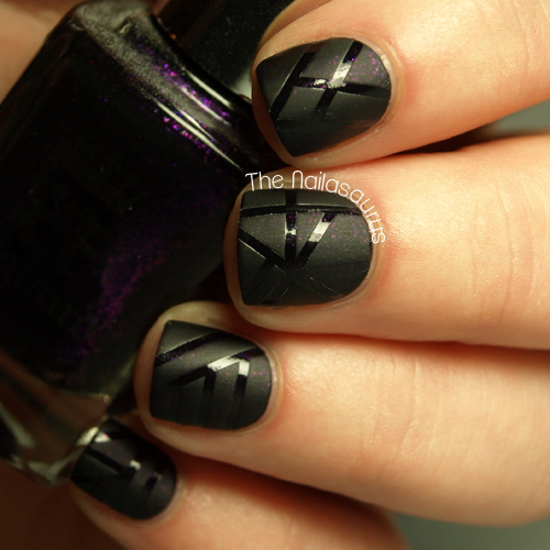 The Nailasaurus | UK Nail Art Blog - Matte vs Glossy Stripes - The ...
