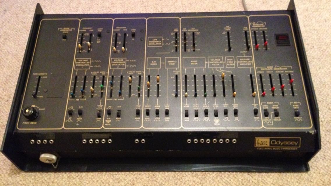 MATRIXSYNTH: Custom ARP ODYSSEY Desktop Unit with Patch Points SN 0044