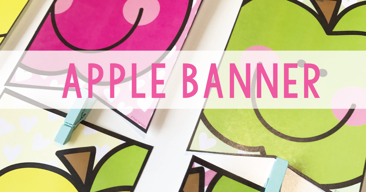 Free Apple Banner Pennants | From the Pond