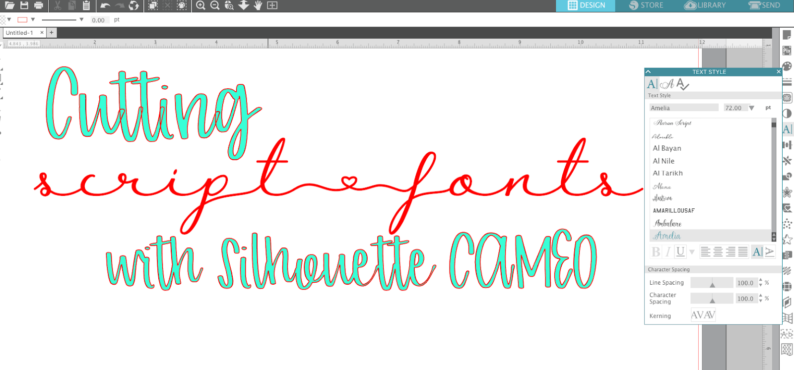 How to Cut Script Fonts: Silhouette CAMEO Beginner Tutorial ...