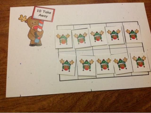 The Elementary Math Maniac: Reindeer 10 Take Away: A Common Core Game ...
