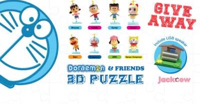 Jackcow Exclusive Giveaway: Doraemon & Friends 3D Puzzle Collection ...