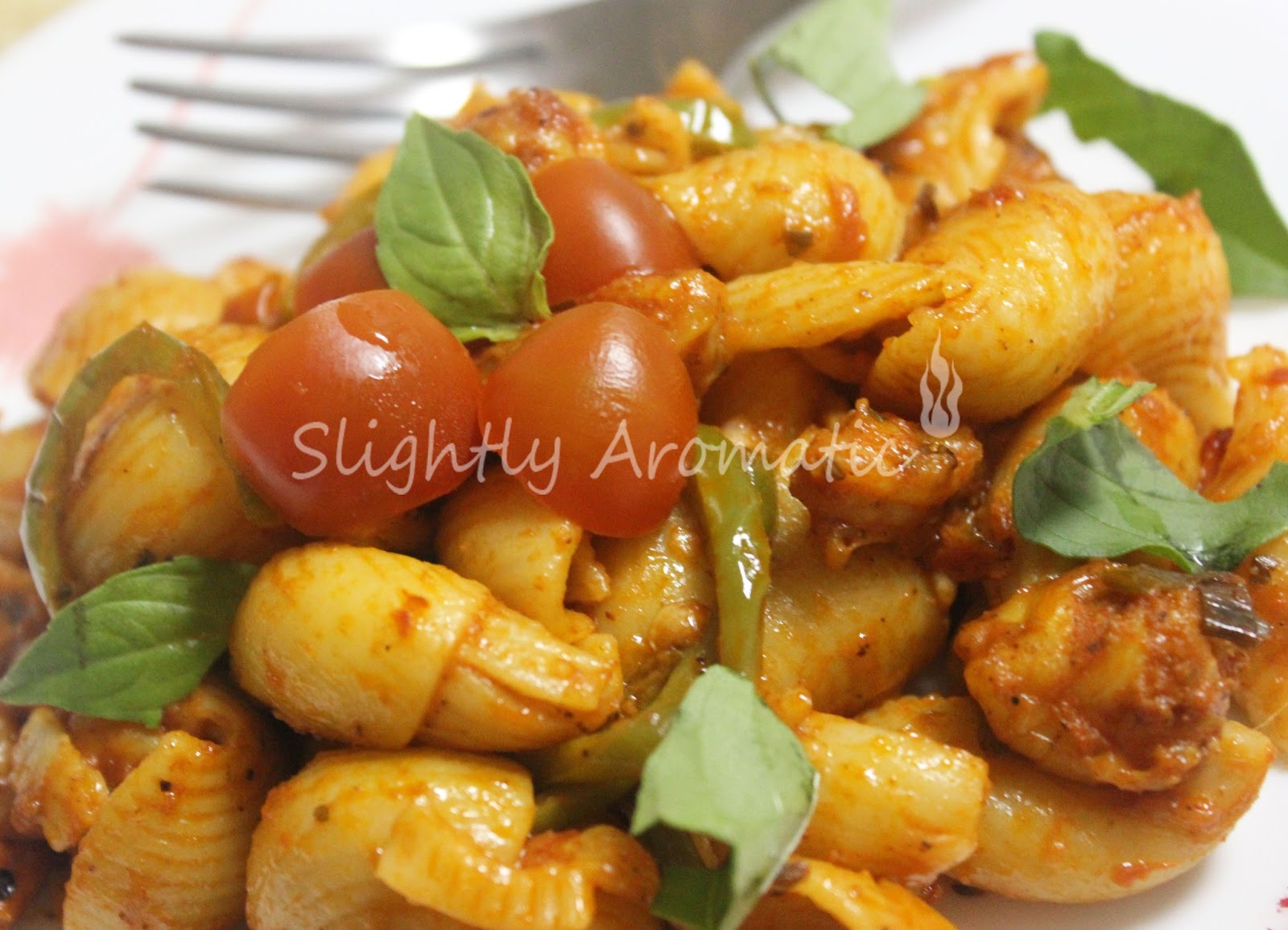 Recipes from Southern India: Prawn Pasta with Tom-Chi Sauce