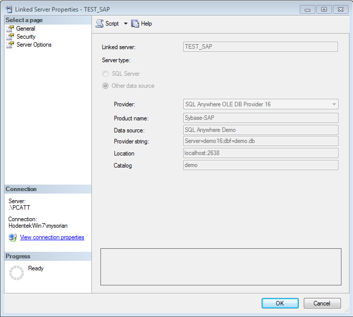 Hodentekmsss Creating A Linked Server To Sapsybase Sql Anywhere 16 Server In Sql Server 2012
