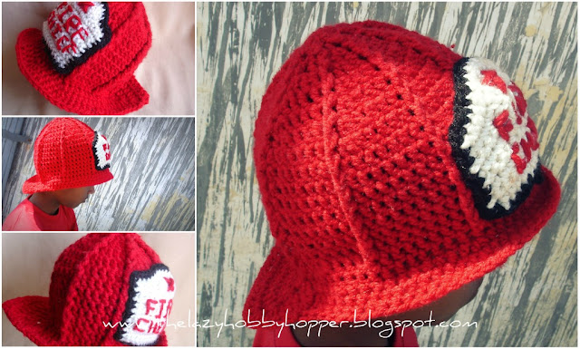 The Lazy Hobbyhopper: Crochet Fireman Hat