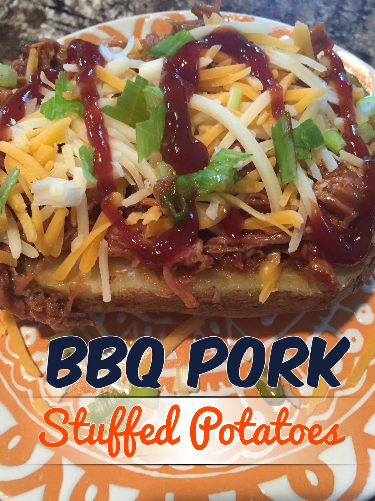Living on Cloud Nine: BBQ PORK STUFFED POTATOES