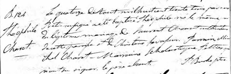 La généalogie de familles de Clair NB et du Madawaska: Dana Charette