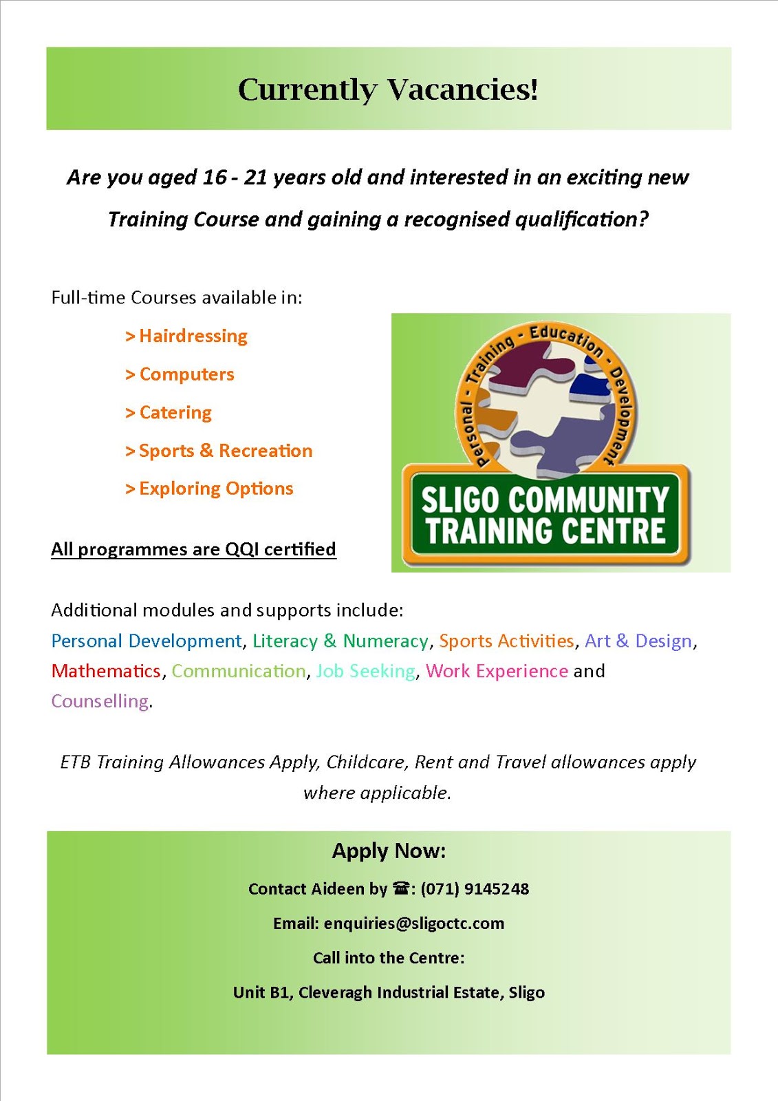 Are you interested in an exciting new training course and gaining a ...