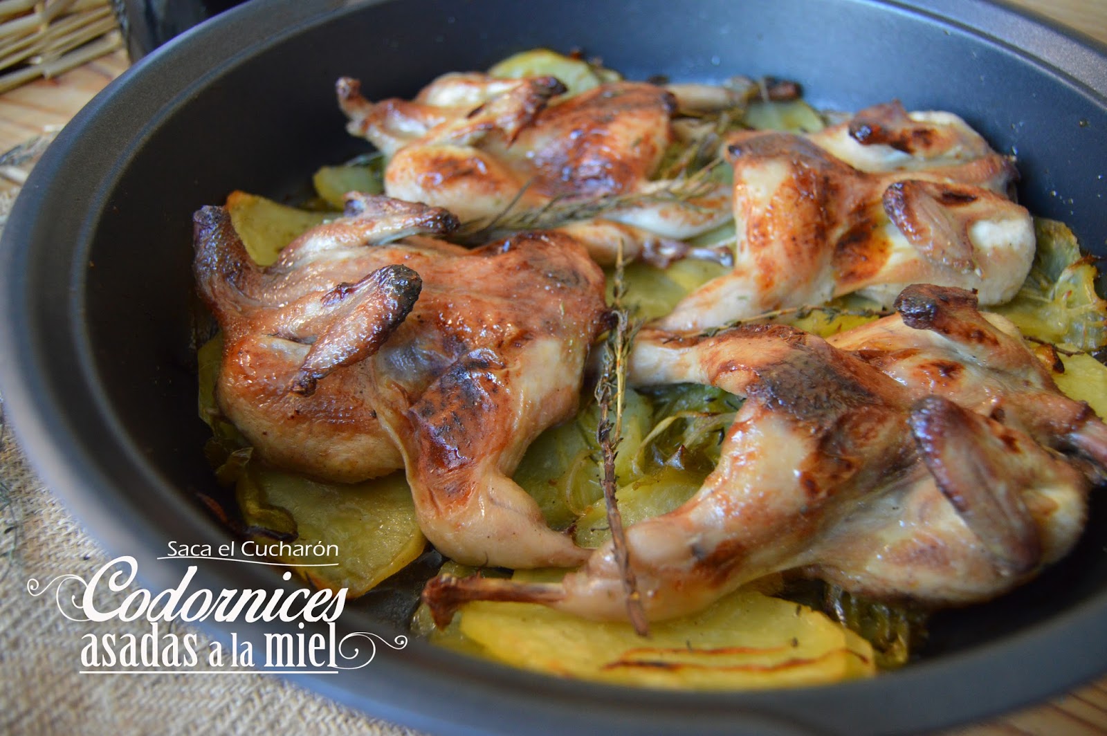 CODORNICES ASADAS A LA MIEL