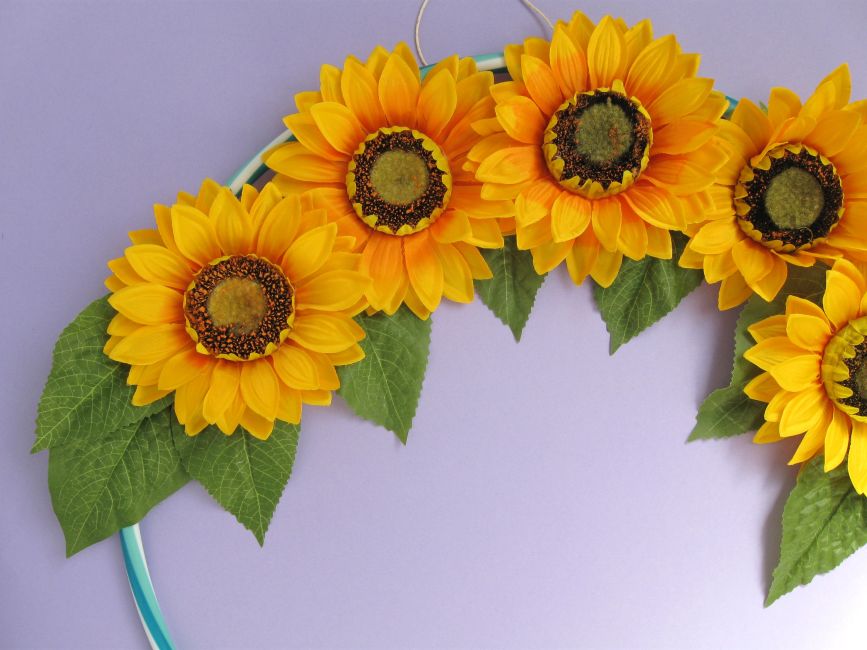 Bugs and Fishes by Lupin: DIY Floral Hula Hoop Wreath Tutorial